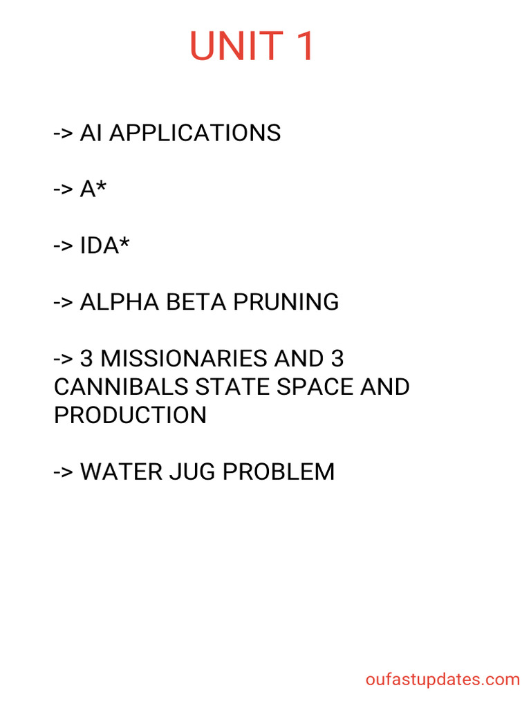 AIUNIT1 | PDF | Theoretical Computer Science | Applied Mathematics