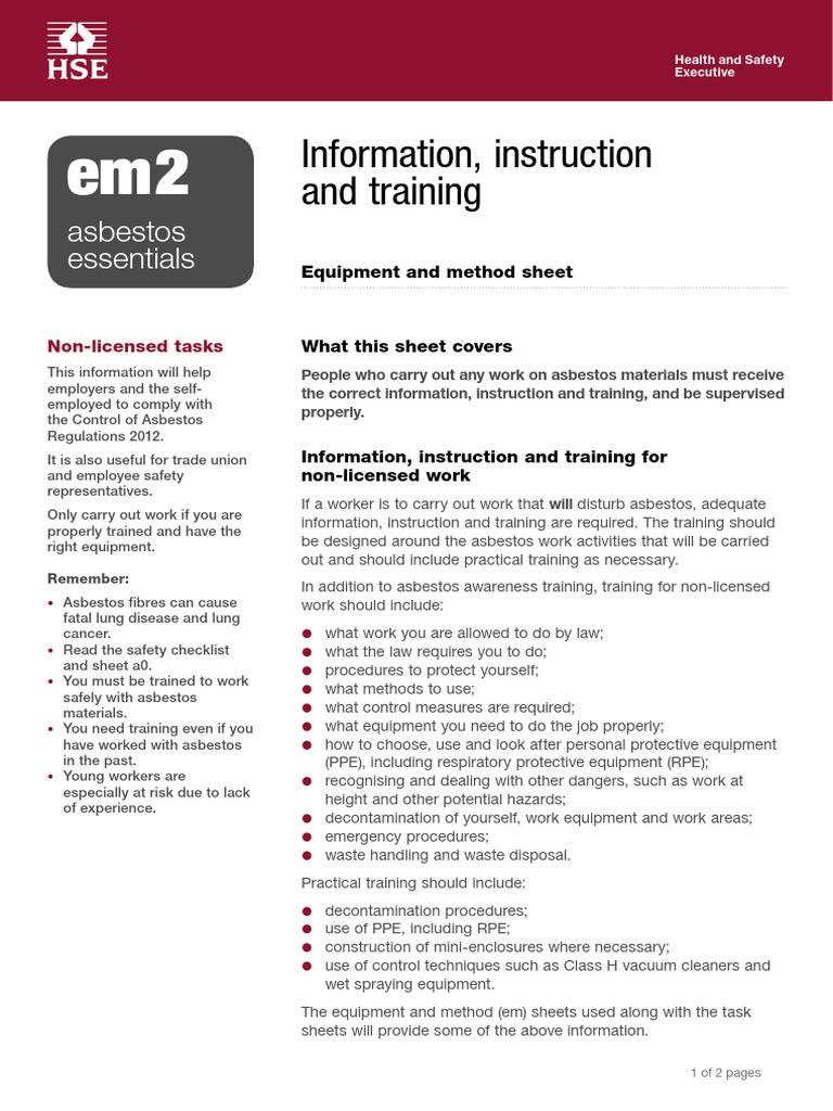 Em2 - Information, Instruction and Training | PDF | Career & Growth