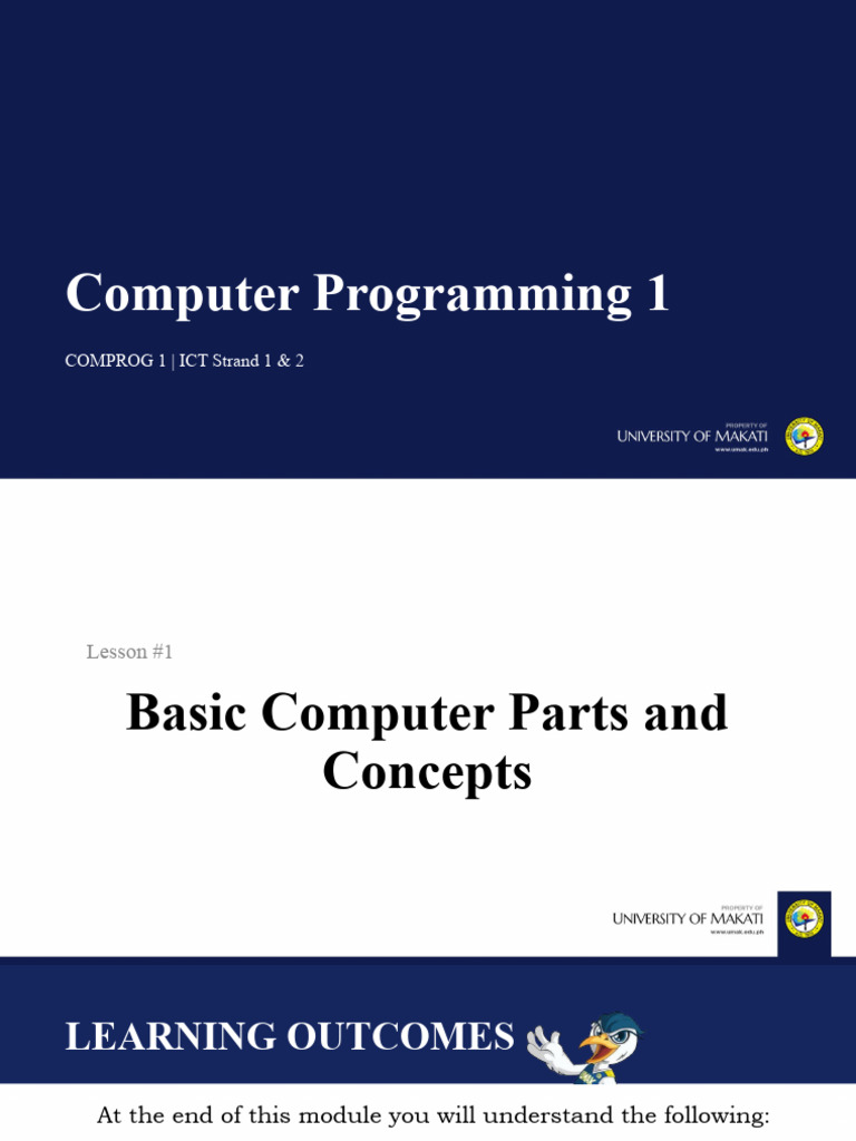 Lesson 1 | PDF | Object Oriented Programming | Computer Data Storage