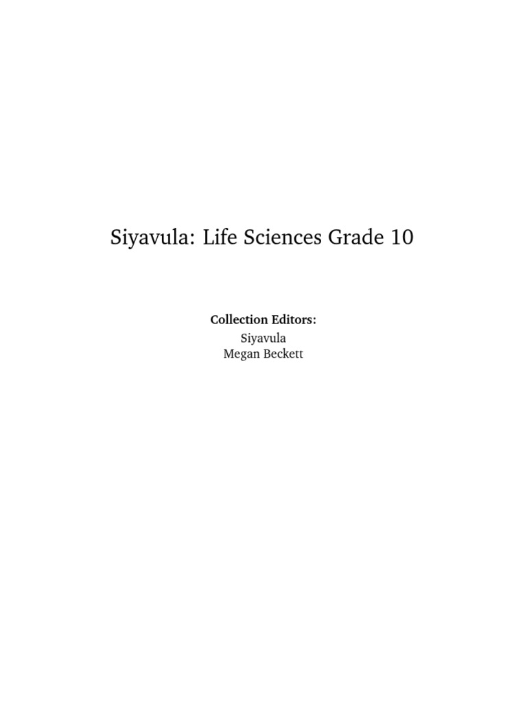 Siyavula Life Sciences Grade 10 3.1 | PDF | Mitosis | Cell Cycle