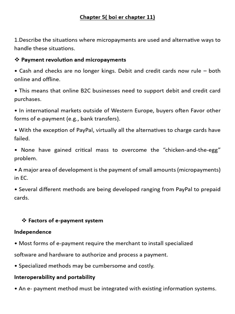 Chap 5 Note Roy Sir | PDF | Credit Card | Smart Card