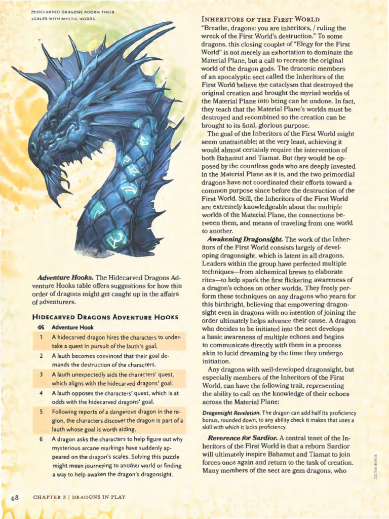 Fizban's Treasury of Dragons (1) (050-100) | PDF | Dungeons & Dragons | Dragon