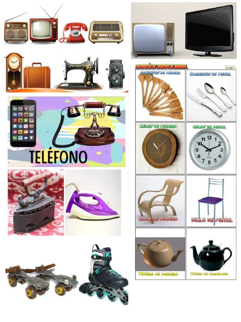 Objetos de Antes y Ahora A Través Del Tiempo | PDF