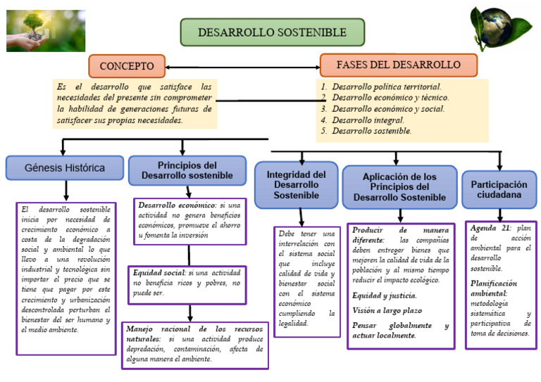 Desarrollo Sostenible - Organizador Visual | PDF | Desarrollo ...