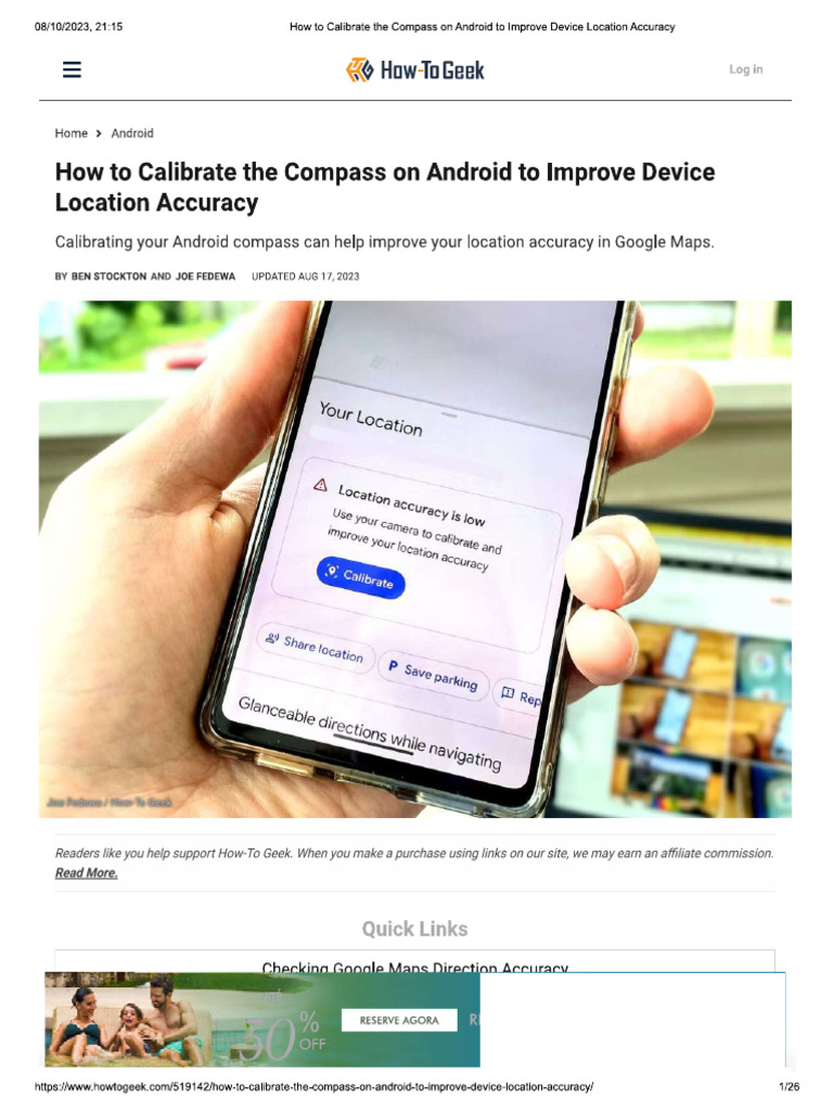 Calibrate Compass On Android | PDF