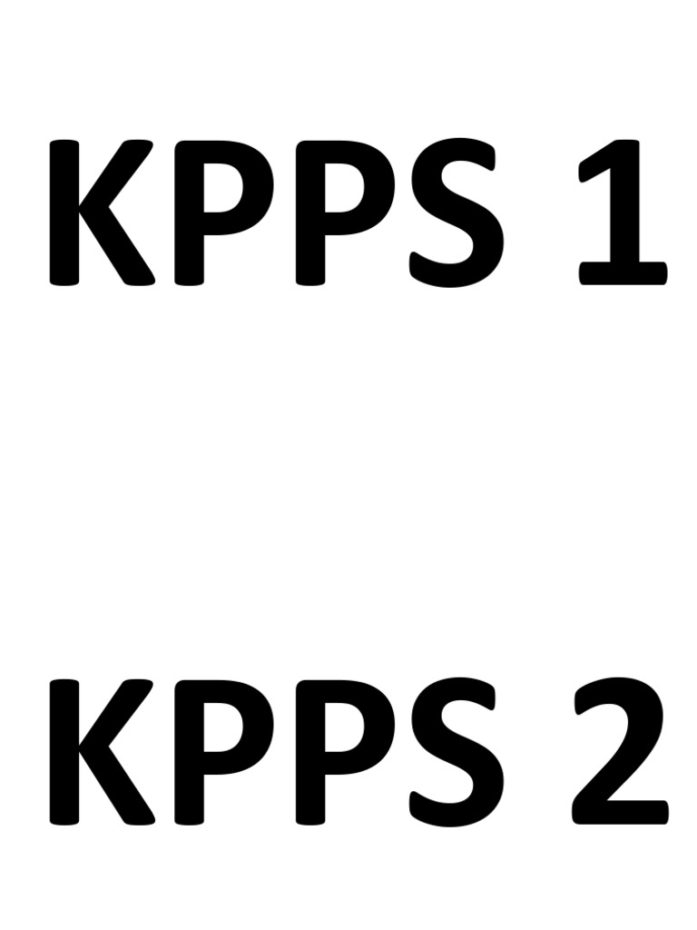 Tulisan Kpps 1-7 | PDF