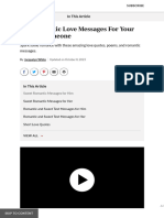 300+ Romantic Love Messages For Your Sweetheart WishesMsg | PDF | Love