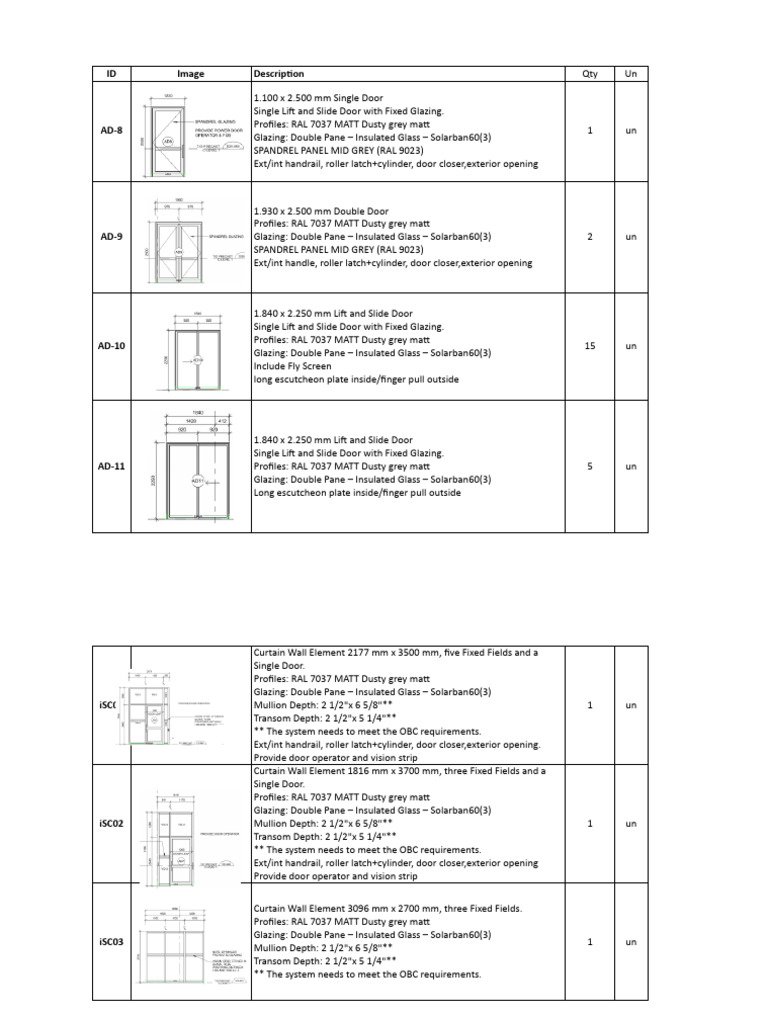 Take-Off Example - Google Sheets | PDF | Door | Crafts