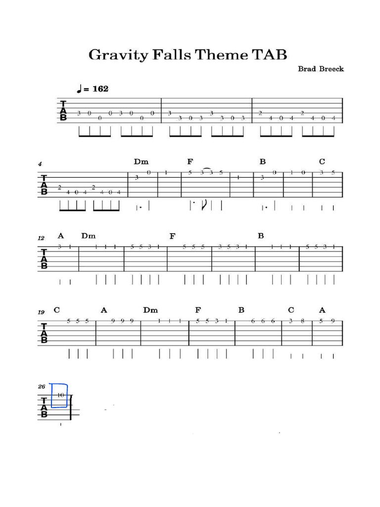 Gravity Song Guitar | PDF