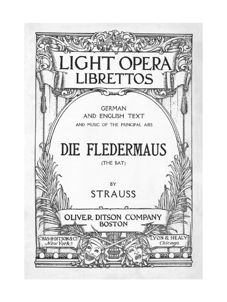 (Free Scores - Com) Strauss Johann Die Fledermaus Chauve Souris ...