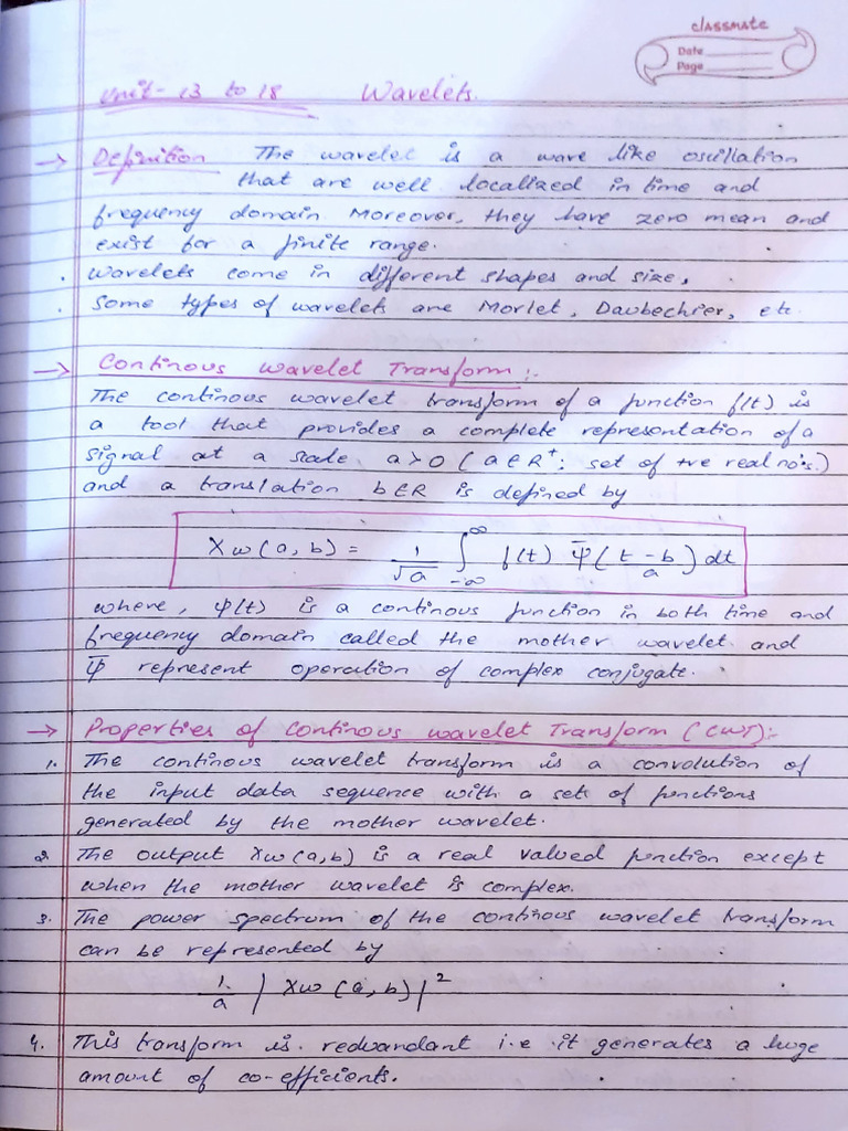 Wavelets Download Free Pdf Mathematical Physics Mathematical Analysis