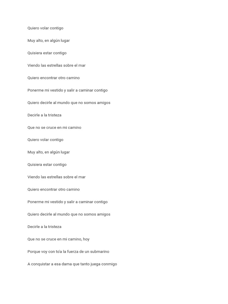 Quiero Volar Contigo: Un Viaje Emocional | PDF | Arte | Poesía