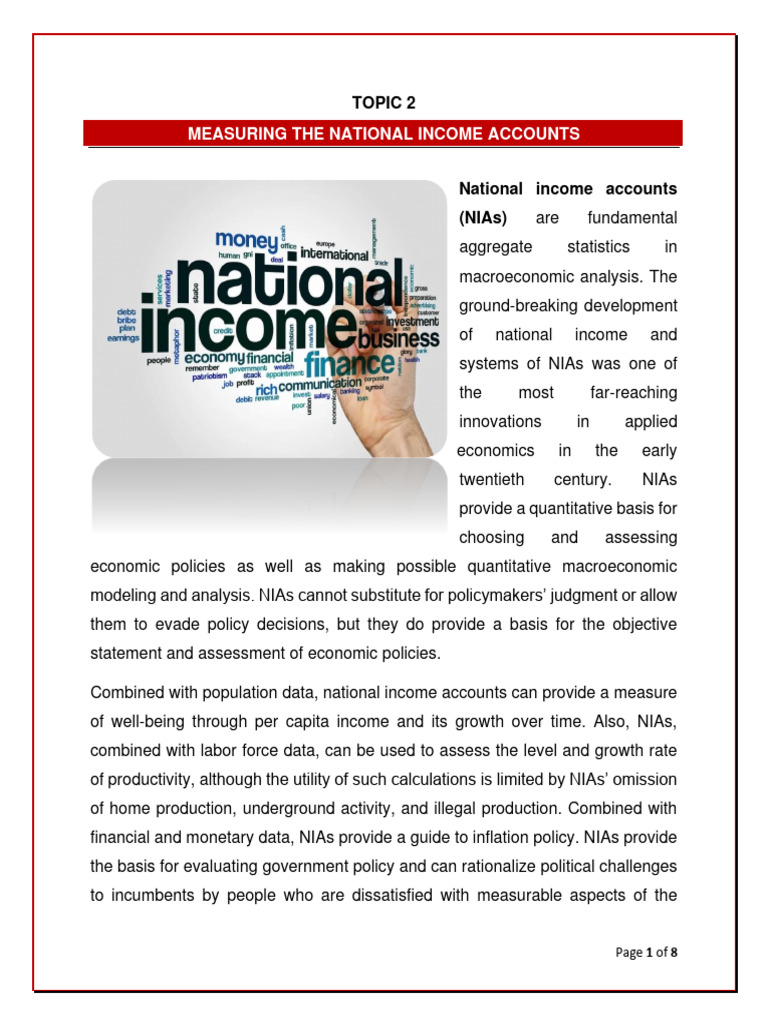 Topic 2 | Download Free PDF | Measures Of National Income And Output ...
