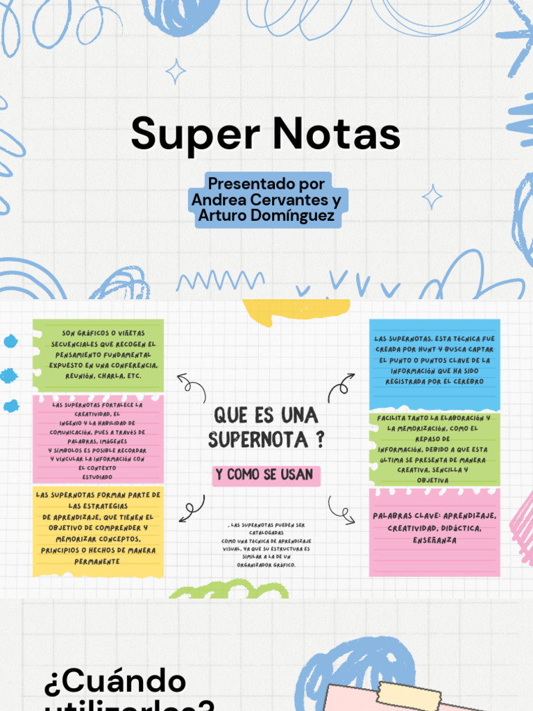 Supernotas-Andrea y Arturo | PDF | Aprendizaje | Enseñando