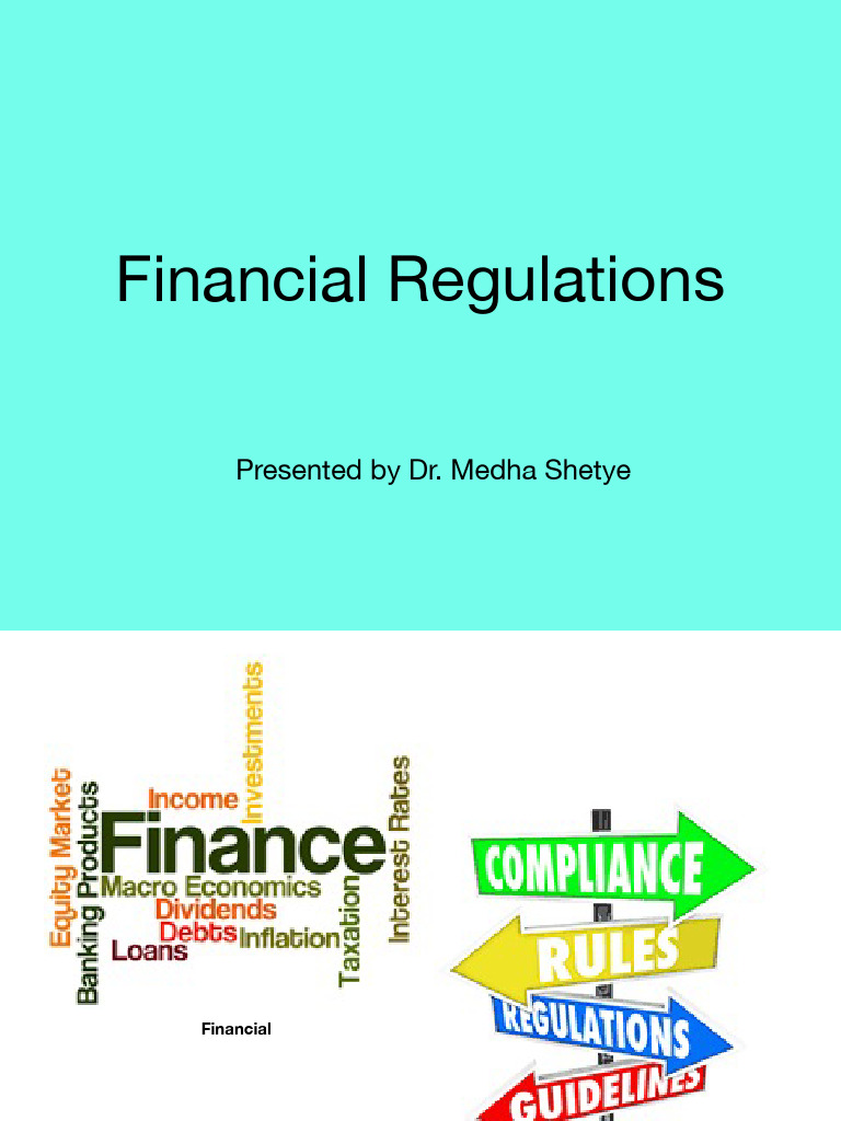 Overview of India's Financial Regulations | PDF | Reserve Bank Of India ...