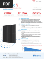 First Solar Series 7 TR1 Module Specs | PDF | Photovoltaics | Solar Panel