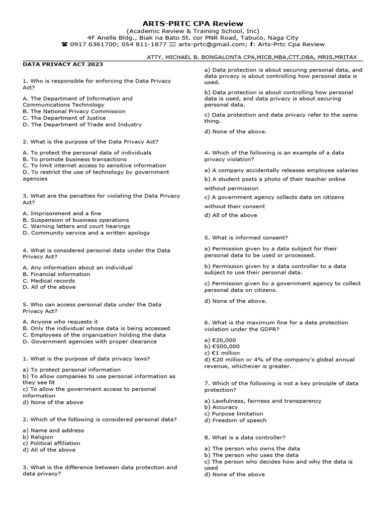 Data Privacy Act 2023 | PDF | Http Cookie | Privacy