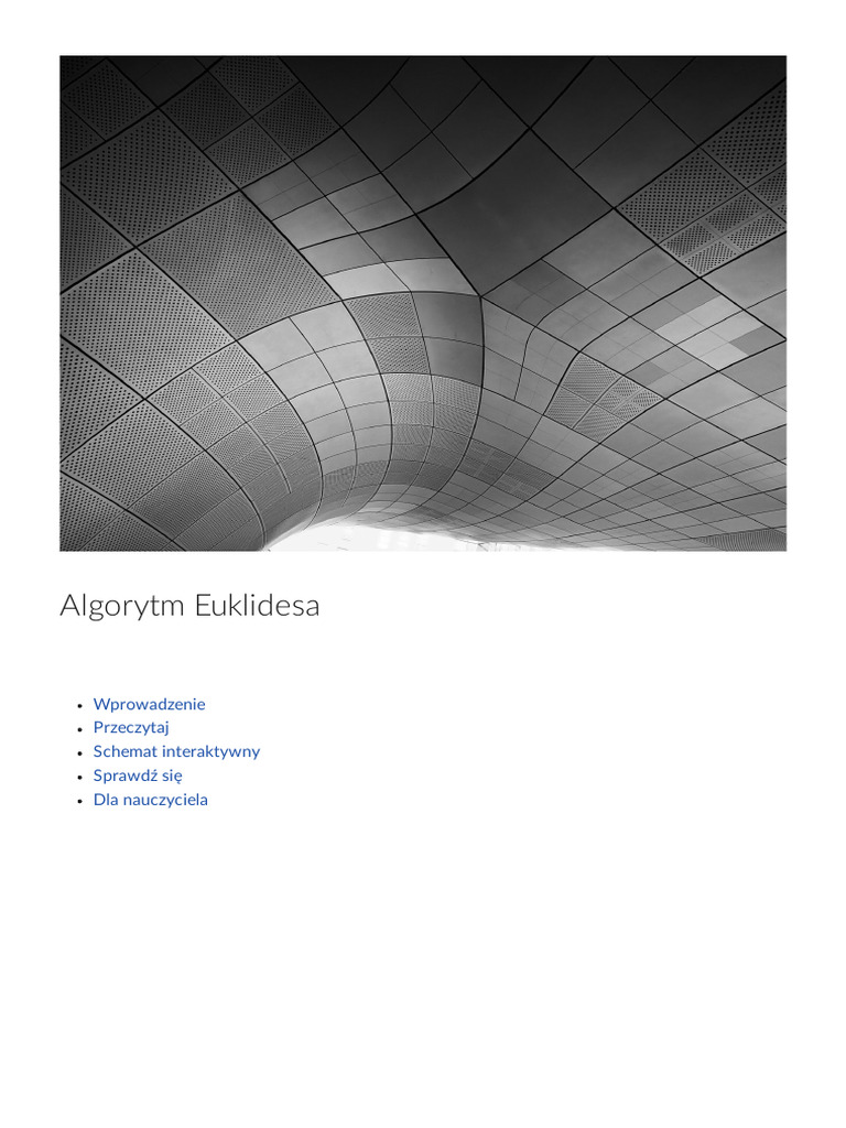 Algorytm Euklidesa | PDF