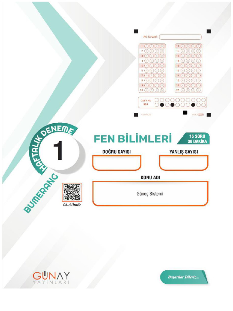 6.sınıf 1.dönem Tekrar Fen | PDF