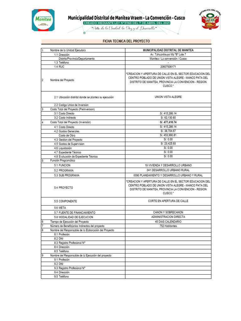 Ficha Tecnica Ok | PDF
