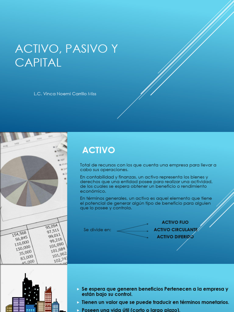 Activo, Pasivo y Capital | PDF | Hoja de balance | Business