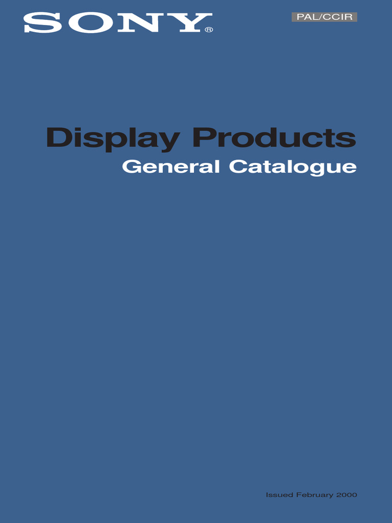 2000 General Catalogue | PDF | Display Resolution | Video