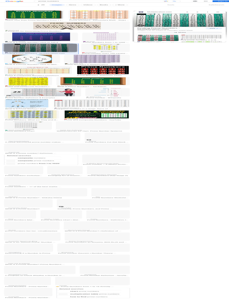 Prime Numbers - Google Search | PDF | Prime Number | Mathematics