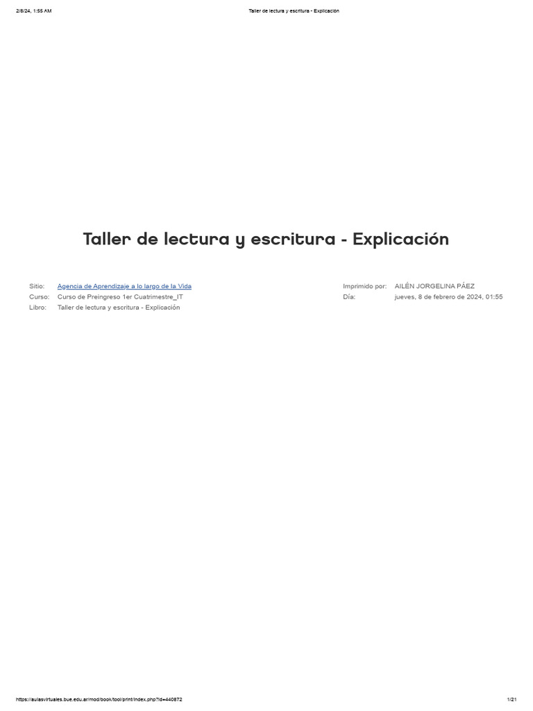 Explicación | PDF | Literatura | Analogía