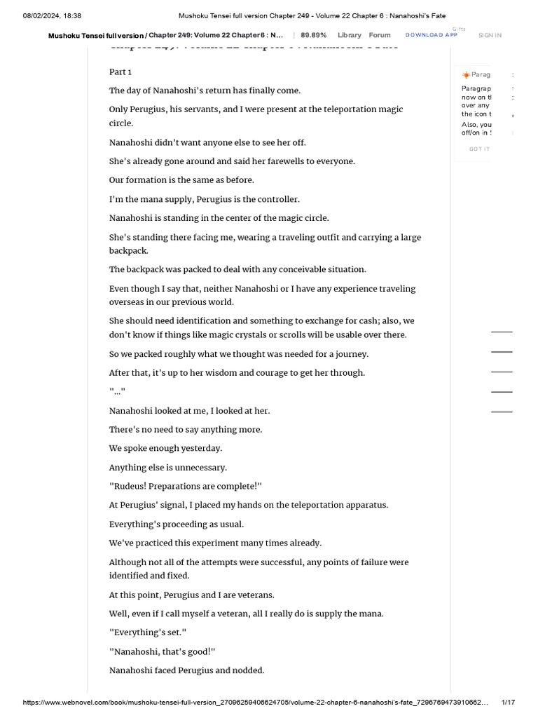 Volume 22 Chapter 6 - Nanahoshi's Fate | PDF