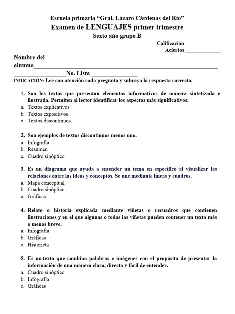LENGUAJES PRIMER TRIMESTRE | PDF | Estereotipos | Infografia