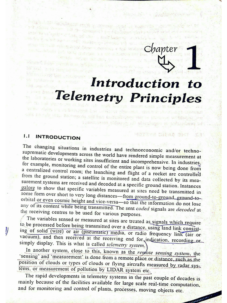 Telemetry Principles By D Patranabis Chapter1 Chapter3 Pdf