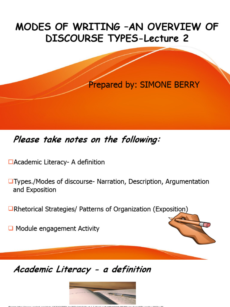 Understanding Texts in English - Modes of Writing 1 | PDF | Human ...