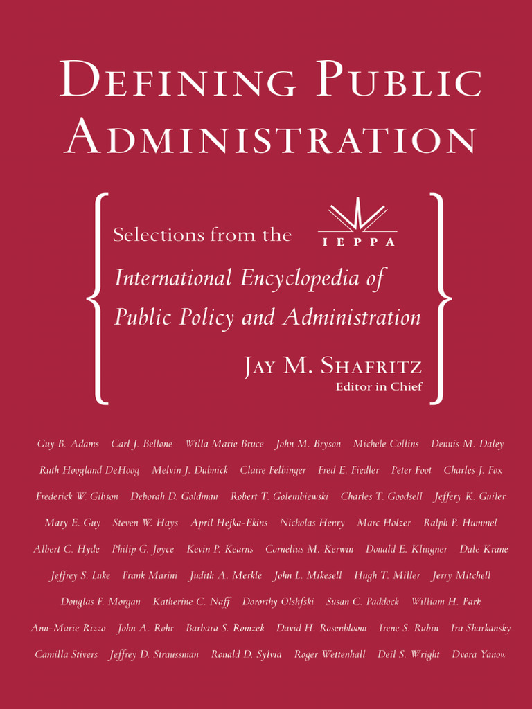 Defining Public Administration | PDF | Public Administration | Science