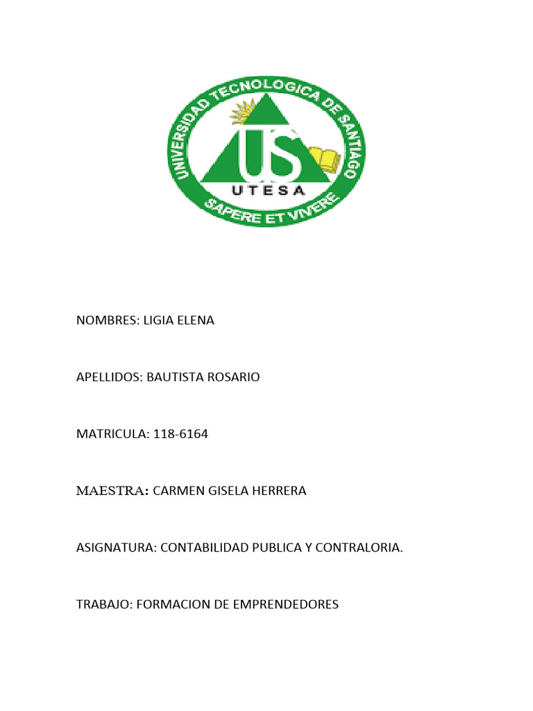 Formacion de Empred. | PDF | Business | Iniciativa empresarial