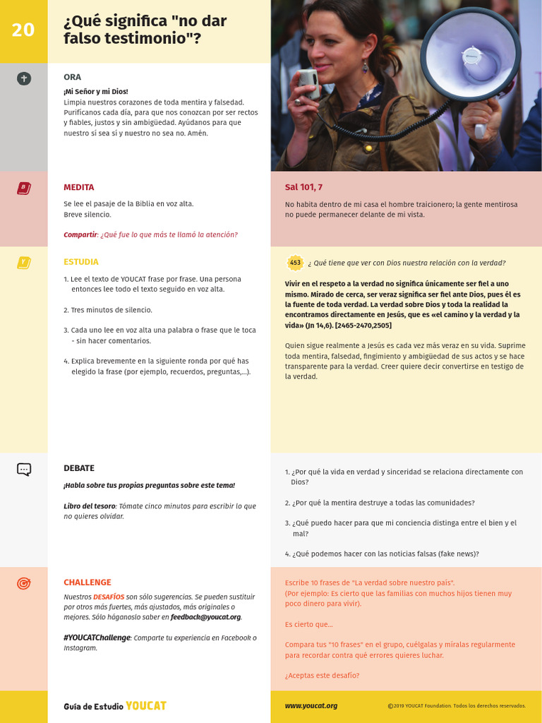 YC Studyguide Esp 20 | PDF | Verdad | Dios