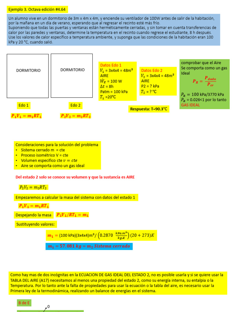 1era Ley SC Gas Ideal Ej3 | PDF | Física Aplicada e Interdisciplinaria | Gases