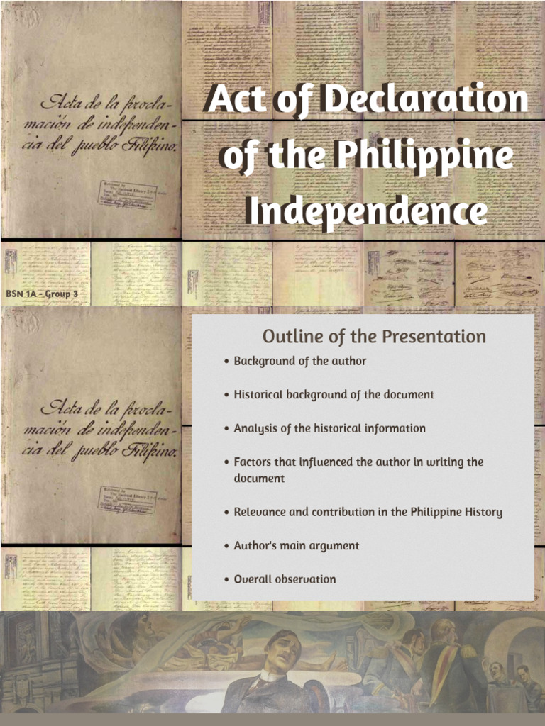 Act of Declaration of Independence | PDF | Philippines