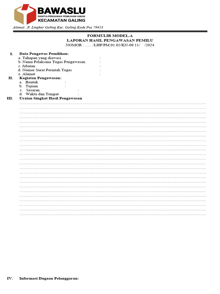 Form A | PDF | Law | Games & Activities