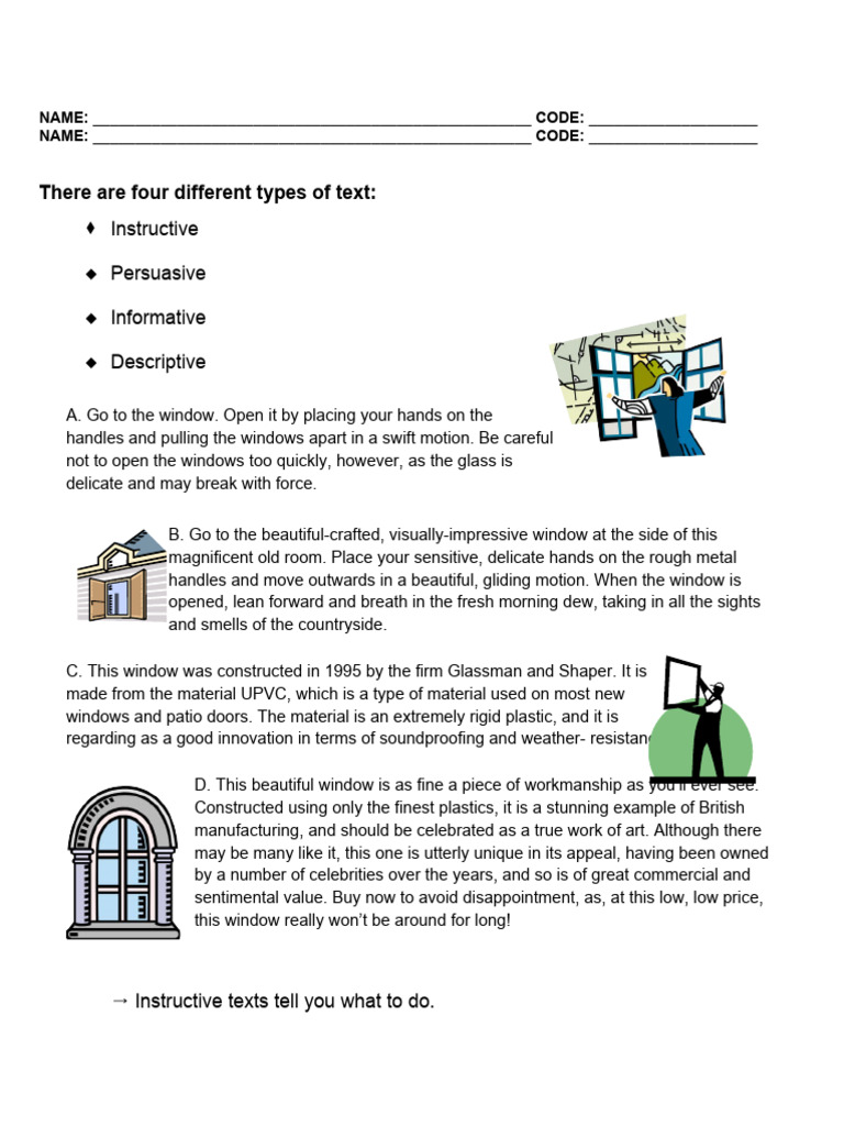 Different Types of Text | PDF | Bathroom