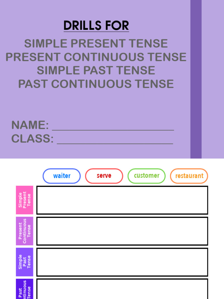 Tenses Drills | PDF