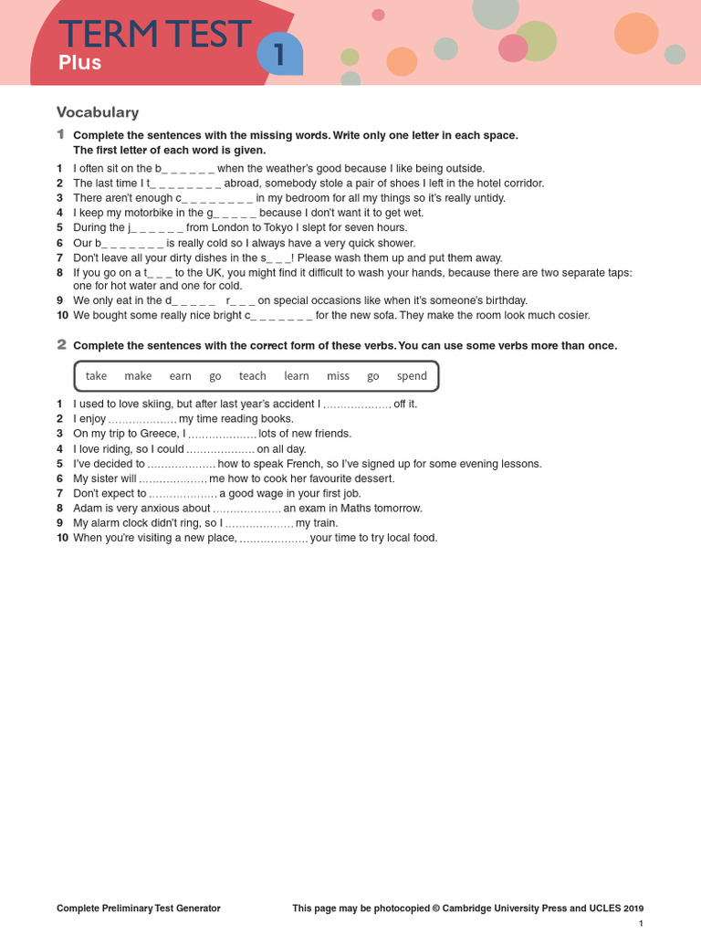 PET-TT-1P_without_answers | PDF