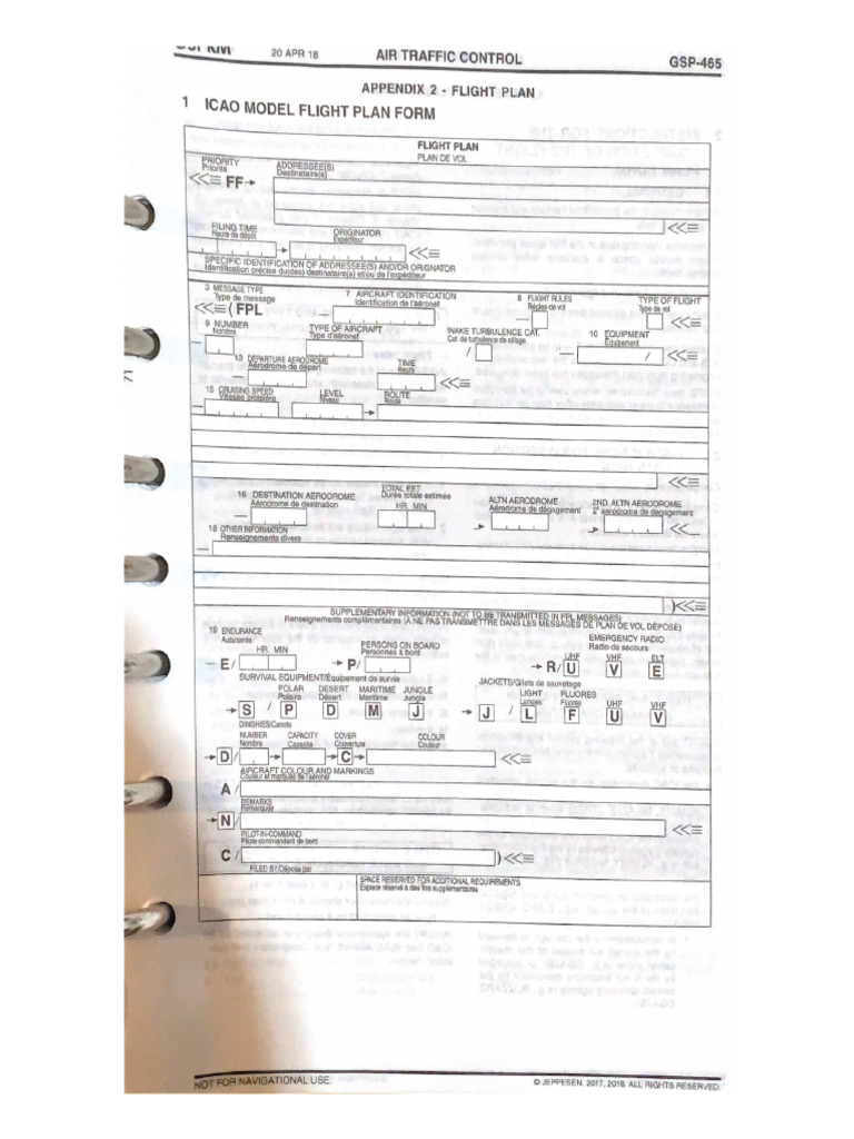 Atc Flight Plan | PDF
