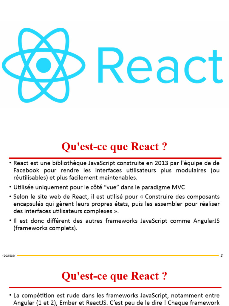 5 - Cours ReactJS | PDF | Informatique | Ingénierie informatique