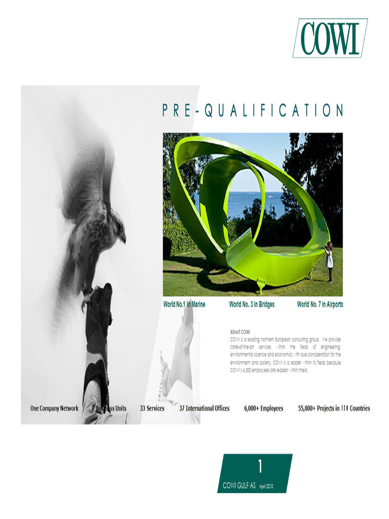 COWI Gulf Prequalification 2010 | PDF | Transport | Public Transport