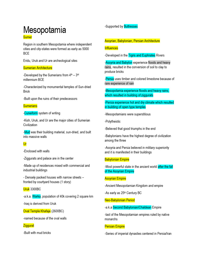 Mesopotamia vs. Mesoamerica: A Comparison | PDF | Babylon | Mesopotamia