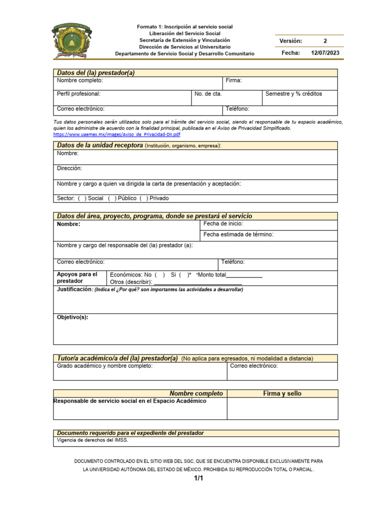 Formato 1 | PDF