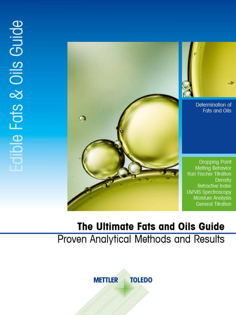 Edible Fat and Oils Guide Metler Toledo | PDF | Differential Scanning ...