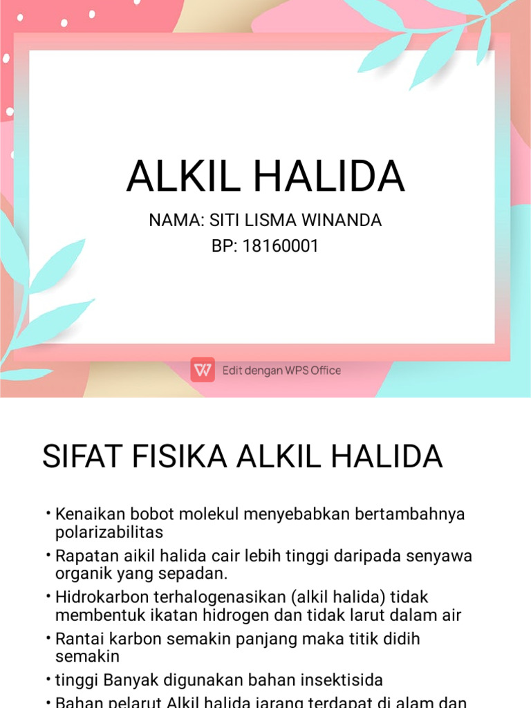 Alkil Halida | PDF