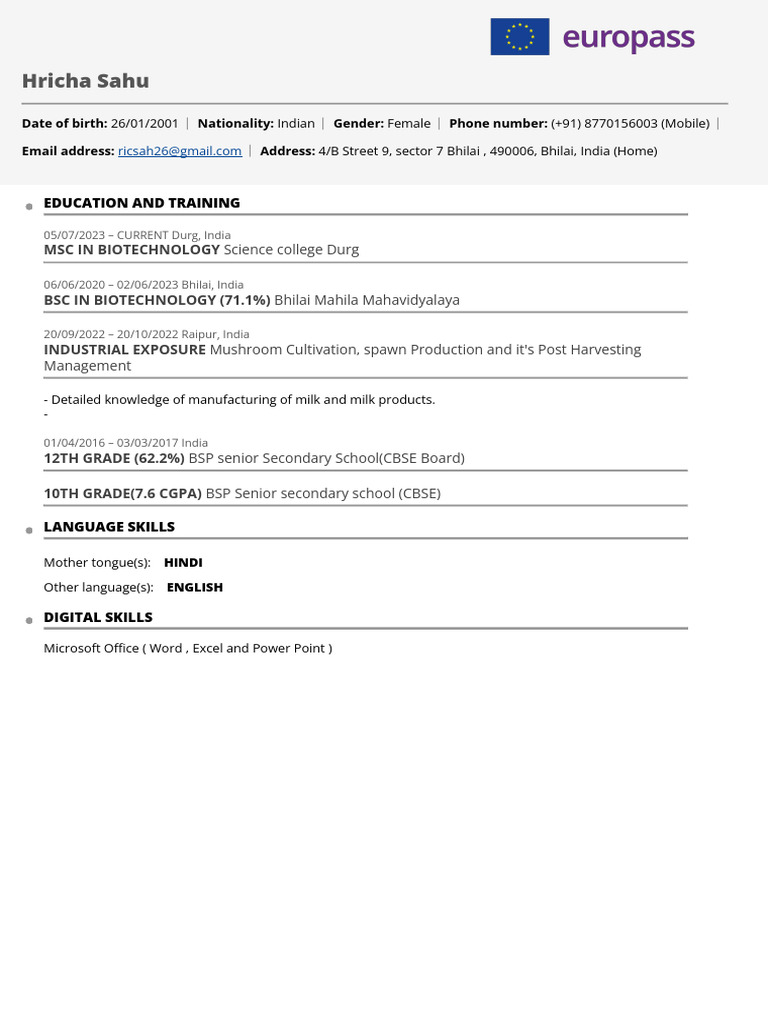Hricha Bgsrp2024 Cv. | PDF | Computers