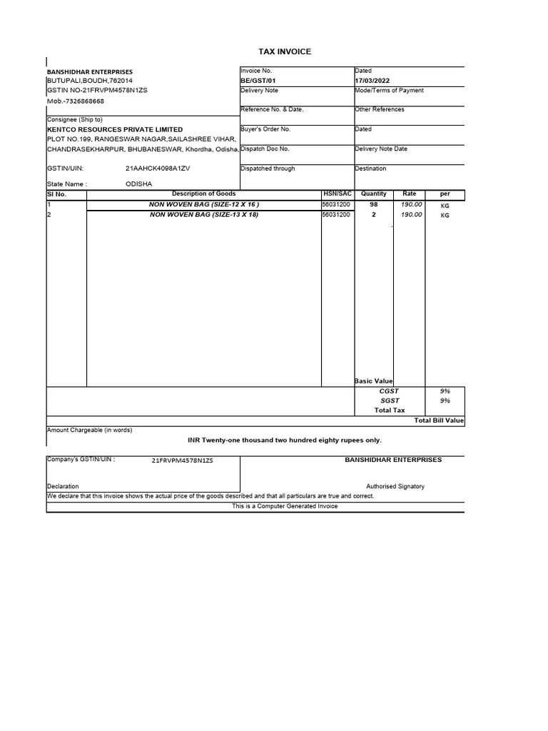 Accounting Voucher GST | PDF | Invoice | Taxation